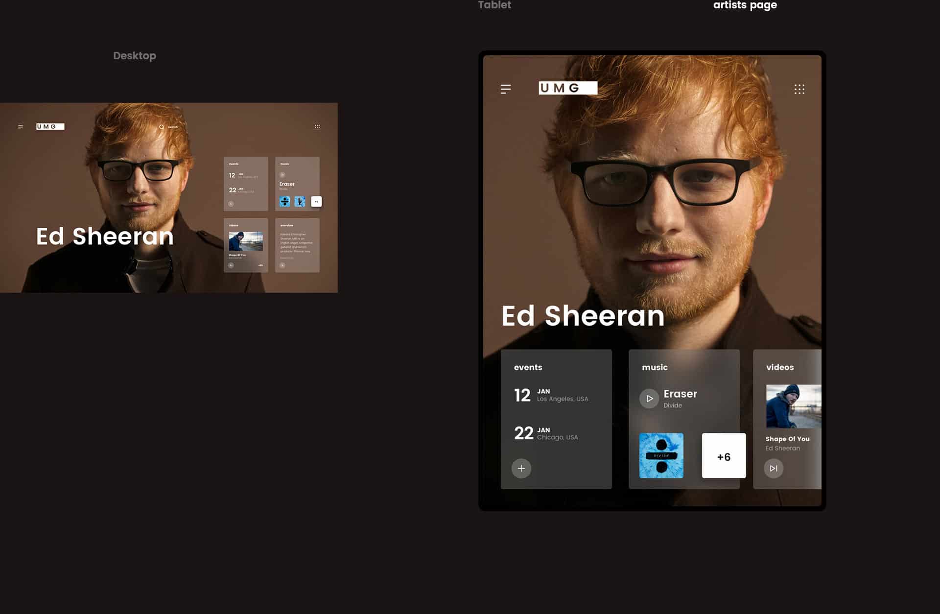 Universal Music Group: Rediseño de un concepto de UI / UX » Agencia de ...