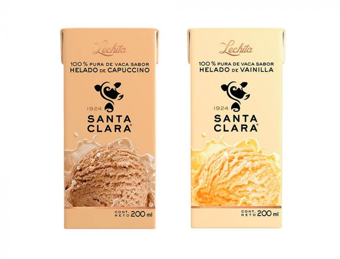 El rediseño de la marca de lácteos Santa Clara, del grupo Coca-Cola